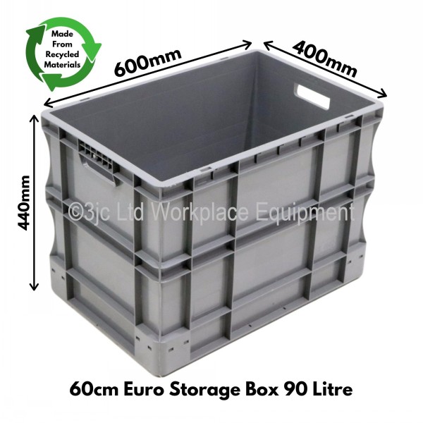 Heavy Duty Stacking Euro Box 60cm 90 Litre | 3JC